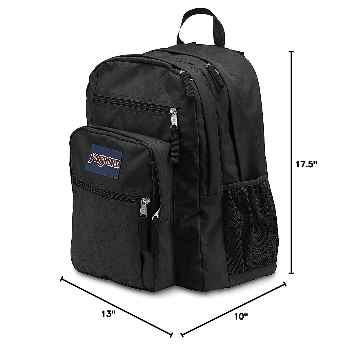 JanSport Big Student Backpack - 15-inch Laptop School Pack (Black.)