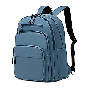 Lanola Multi-Pocket Backpack,Business or Casual Daypack Laptop backpacks for Men, Women or Students - Fits Up to 15.6 inch Notebook - Turquoise