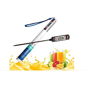 TBBSC Meat Thermometer,Instant Read Digital Cooking Thermometer,Electronic Food Thermometer with Super Long Probe for Kitchen,Milk,Candy,BBQ and Grill
