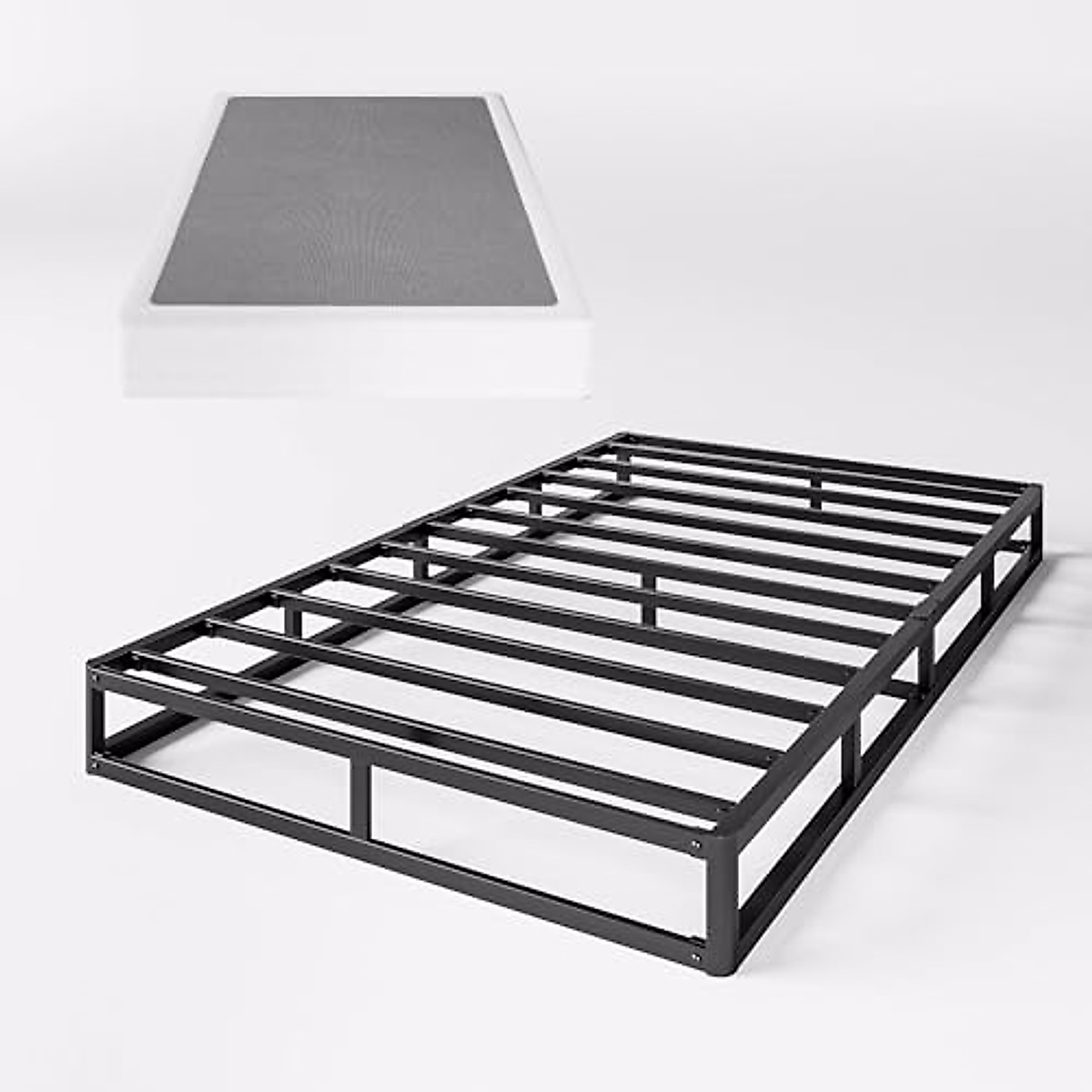 Aardhen 7 Inch Box Spring for Twin Bed,High Profile Strong Metal Frame Mattress Foundation, Quiet Noise-Free,Easy Assembly, 3000lbs Max Weight Capacity