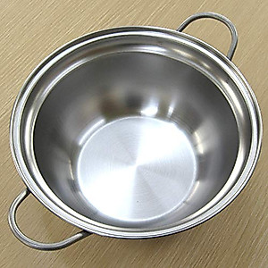 Nagao Tsubamesanjo IH Compatible Stainless Steel Tabletop Pot, 9.4 inches (24 cm), Made in Japan