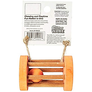 Ware Manufacturing (3 Pack) Barrel Roller Small Animal Chews- 3 Inch