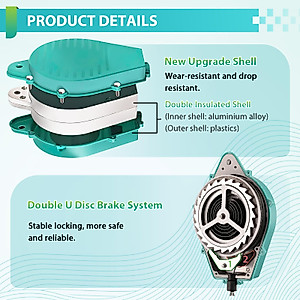 YJINGRUI Self Retracting Lifeline 330lbs Fall Arrester Fall Protection with Alloy Steel Hook & Steel Wire Rope 23ft (7m)