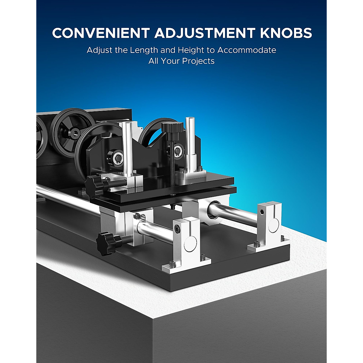 OMTech Laser Rotary Attachment with Nema 23 2-Phase Stepper Motor for 50W 60W 80W 100W 130W CO2 Laser Engraving Machines K40 Rotary Tool Accessory Kit for Wood Metal and More