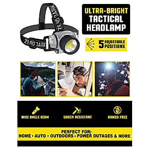 ZeroDark Flashlights Headlamp Lantern 3-Piece Set, Flashlight + Head Lamp + Camping Lantern Battery Powered LED High Lumens Camping Lights flashlights for Emergencies