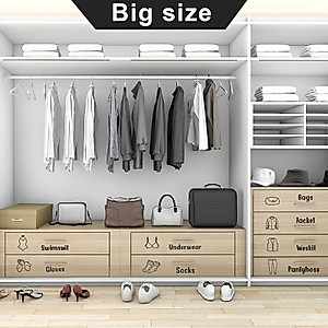 Spakon 9 Sheets Dresser Clothing Decals Dresser Labels Clothes Labels Dresser Decals Dresser Stickers Bedroom Wardrobe Drawer Stickers Removable Organizing Decal