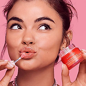 LANEIGE Berries 'N Choco Kisses Set: Lip Sleeping Mask Berry (Full Sized) & Chocolate (Travel Sized), Hydrate, Nourish