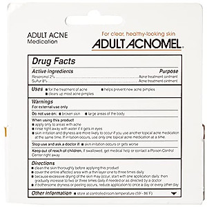 Acnomel Adult Acne Medication Cream - 1.3 Oz Thank You to All The patrons We Hope That he has gained The Trust from You Again The Next time The Service