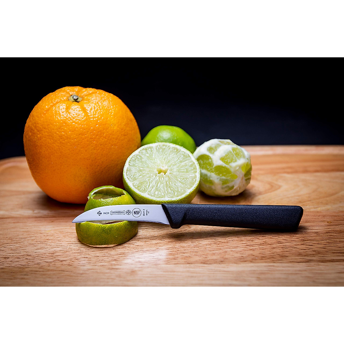 Mundial SC0541-3 3-Inch Peeling/Tourne Paring Knife Collection, Set of 3, Black