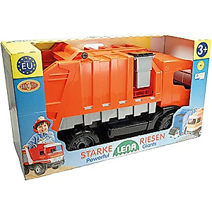 Lena Ksmtoys Construction Toys Powerful Giants Toy Garbage Truck with Garbage and Recycle Bin and Dumpster in Yellow and Black Toys for Boys or Girls Age 3+