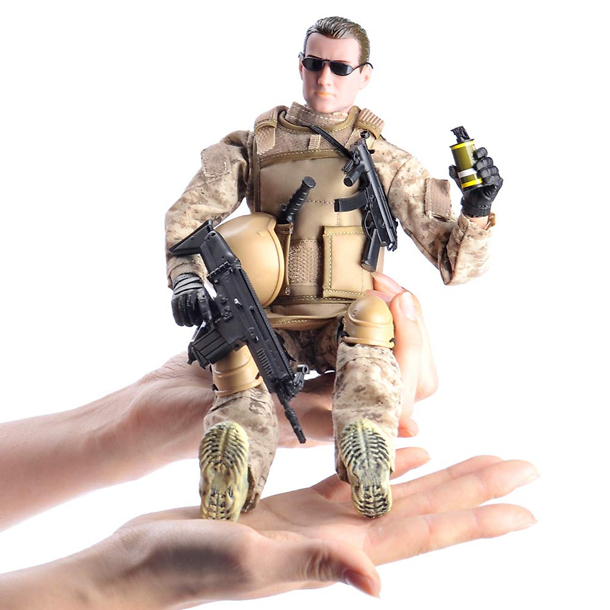 12'' American Military Soldiers Special Forces Army Man Action Figures Play Set-Digital Desert Camouflage
