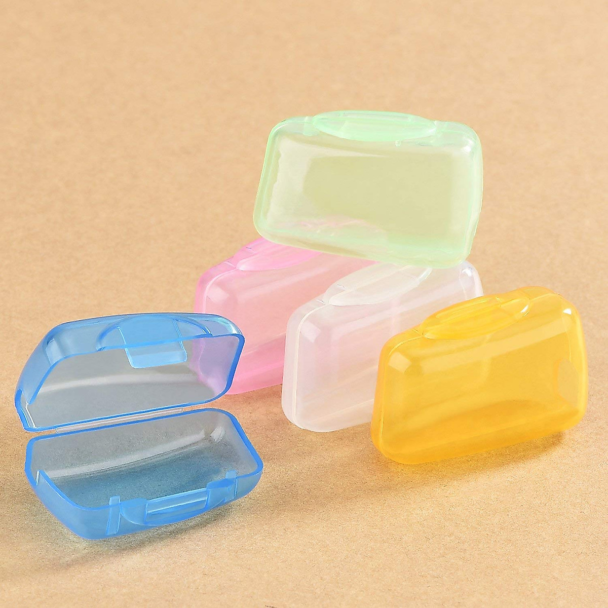 Shappy 10 Pieces Travel Portable Toothbrush Head Covers Toothbrush Protective Case