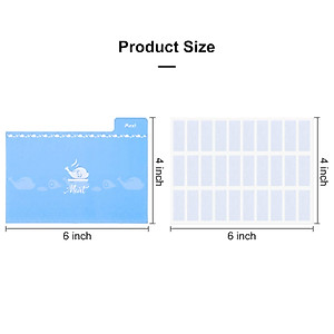 Outus 36 Pieces Recipe Card Dividers Tabs Include 24 Labelled and 12 Blank Tabs 60 Adhesive Labels Fit 4 x 6 Inch Cards for Recipe Box Organize (Bright Style)