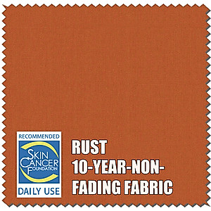 EliteShade USA 9FT Patio Umbrella Replacement Covers 8 Ribs Market Umbrella Canopy Cover (CANOPY ONLY) (Rust)