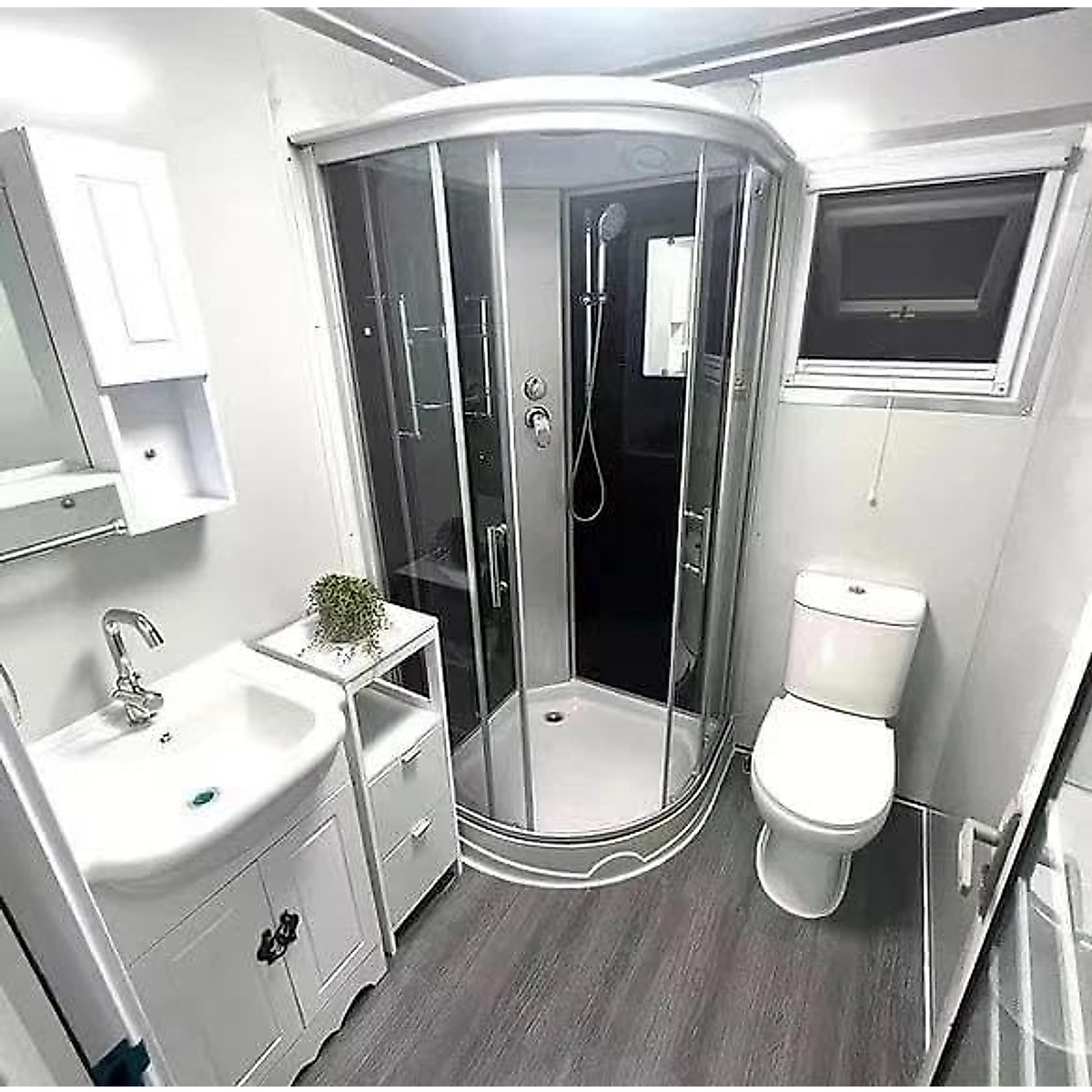 Portable Expandable Prefab House for Hotels, Offices, and More - Versatile Plastic Construction - Ideal for Villas, Warehouses, and Workshops (20FT)