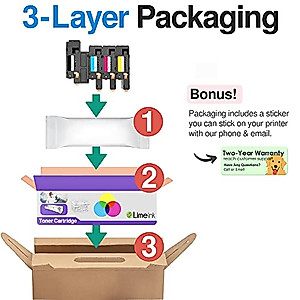Limeink Compatible Ink Cartridge Replacement for Xerox Workcentre 6027 Toner for Xerox 106r02759 Toner Cartridge Black Toner for Xerox Phaser 6027 6025 6022 6020 (1 Black, 1 Cyan, 1 Magenta, 1 Yellow)