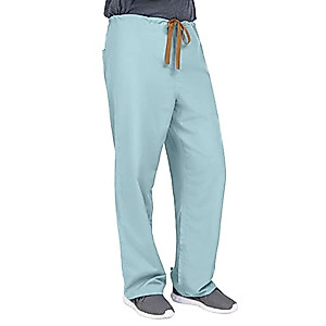 Medline PerforMAX Reversible Drawstring Scrub Pant, MDL-cm, Medium, Misty Green