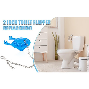 VRSS 2 Inch Rubber Toilet Flappers Replacement fit with Most 2'' American Standard Flush Valve Toilet Tanks