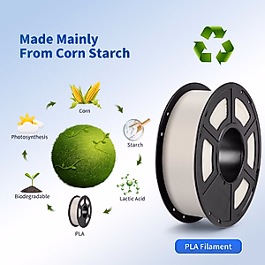 ANYCUBIC PLA 3D Printer Filament, Glow in The Dark, 3D Printing PLA Filament 1.75mm Dimensional Accuracy +/- 0.02mm, 1KG Spool (2.2 lbs), Glow Blue