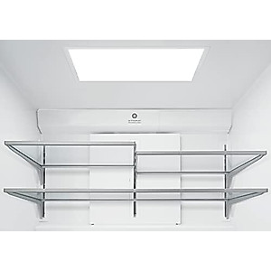 Fisher & Paykel Series 7 RF203QDUVX1 36 Inch Freestanding Counter Depth Quad Door Refrigerator Freezer with 18.9 Cu. Ft. Capacity, Ice Maker, Water Dispenser, Variable Temperature Zone, Touch Control