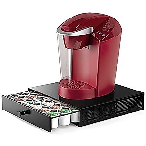 Goldlion K Cup Holder Coffee Pod Organizer K Cup Organization Storage Drawer Maker Stand Tray Counter Bartesian Rack Countertop Dolce Gusto Capsules Compatible with Keurig Accessories Holds 36 Pods