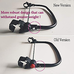 Stroller Footrest 16Cm Accessories fit for Babyzen Yoyo Yoya Baby Time Feet Extension Infant Pram Footboard (Black)