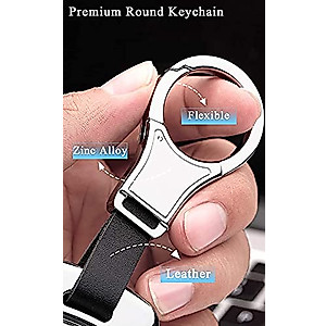 HIBEYO Key Fob Cover Case Remote Jacket Shell 20212022 for Volvo XC40 XC60 XC90 S90 V90 Car Key Fob Shell Smart Auto Key Accessories Holder Keyless Zinc Alloy Leather Full Protective Case-Black Black