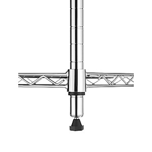 Whitmor Supreme Small 3 Tier Shelving Adjustable Chrome