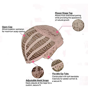 Rswsp 23" Natural Full Wigs Hair Long Wavy Wig Synthetic Heat Resistant (Ombre Silver)