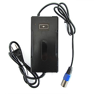 Abakoo 54.6V 4A Power Adapter for 48V 13S Lithium Battery Charger with 3-Pin XLR Connector