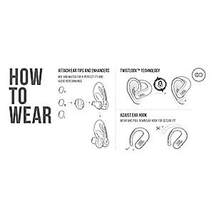 JBL Endurance Peak II - Waterproof True Wireless in-Ear Sport Headphones - Black