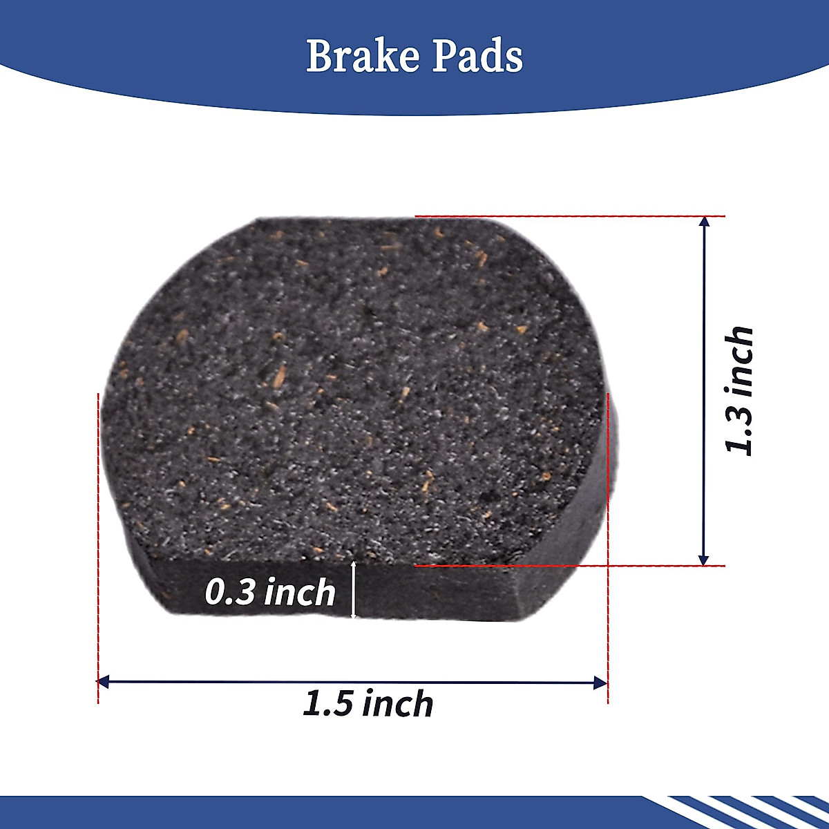 Getfarway 4Pcs Heavy Duty Go Cart Brake Pads Compatible with Manco 9597 Brake Pads for Go Kart Cart Car Mini Bike Caliper Go Kart Brake Pads