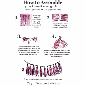 15PCS DIY Boho Rainbow Party Tassel Banner Dusty Rose Pink Kraft Brown Cream Paper Garland Streamer Wedding Baby Shower Birthday Outdoor Nursery Garden Hanging Decoration