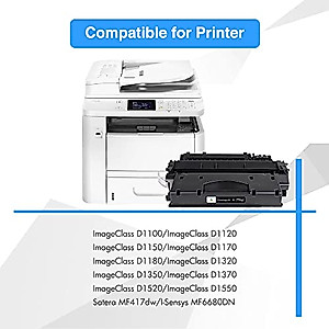 TRUE IMAGE Compatible Toner Cartridge Replacement for Canon 120 CRG-120 CRG120 Work for Canon ImageCLASS D1550 D1520 D1350 D1320 D1370 D1120 D1150 D1100 D1180 D1170 Printer Ink (Black, 2-Pack)