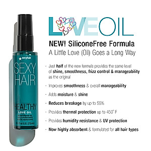 SexyHair Healthy Love Oil Moisturizing Oil, 2.5 oz., white