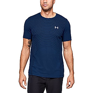 Under Armour Seamless Short Sleeve Novelty, American Blue (449)/Mod Gray, Medium