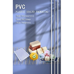 Im.Create Shrink wrap Bags - 100pcs Clear Heat Shrink Wrap for soap - PVC Remote Control Cover 4x6 Inches Shrink Plastic