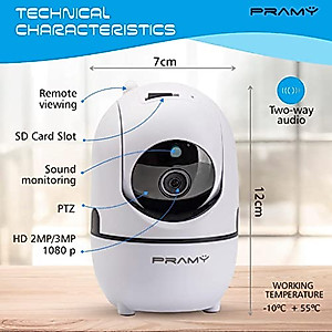 Baby Smart Monitor Home Surveillance WiFi Camera Pet Camera Night Vision App Operated