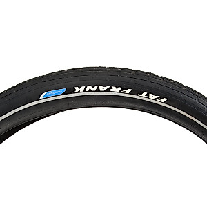 Schwalbe - Fat Frank Cruiser and Road Wire Clincher Bike Tire | 26 x 2.35 | Active Line, K-Guard | Black/Reflective