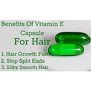 Merck Ltd. 50 Evion Capsules Vitamin E For Glowing Face,Strong Hair,Acne,Nails, Glowing Skin 400mg