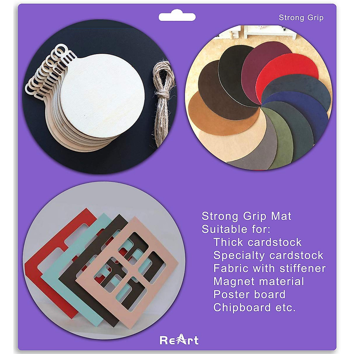 ReArt Cutting Mat Variety for Silhouette Cameo 4/3/2/1-3 Packs 12” x 24” Strong, Standard, Light Grip Adhesive Cut Mat