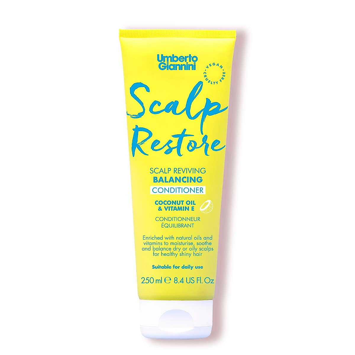 Umberto Giannini Scalp Restore Balancing Conditioner, Vegan & Cruelty Free Scalp Reviving Formula with Coconut Oil & Vitamin E, 8.5fl Oz