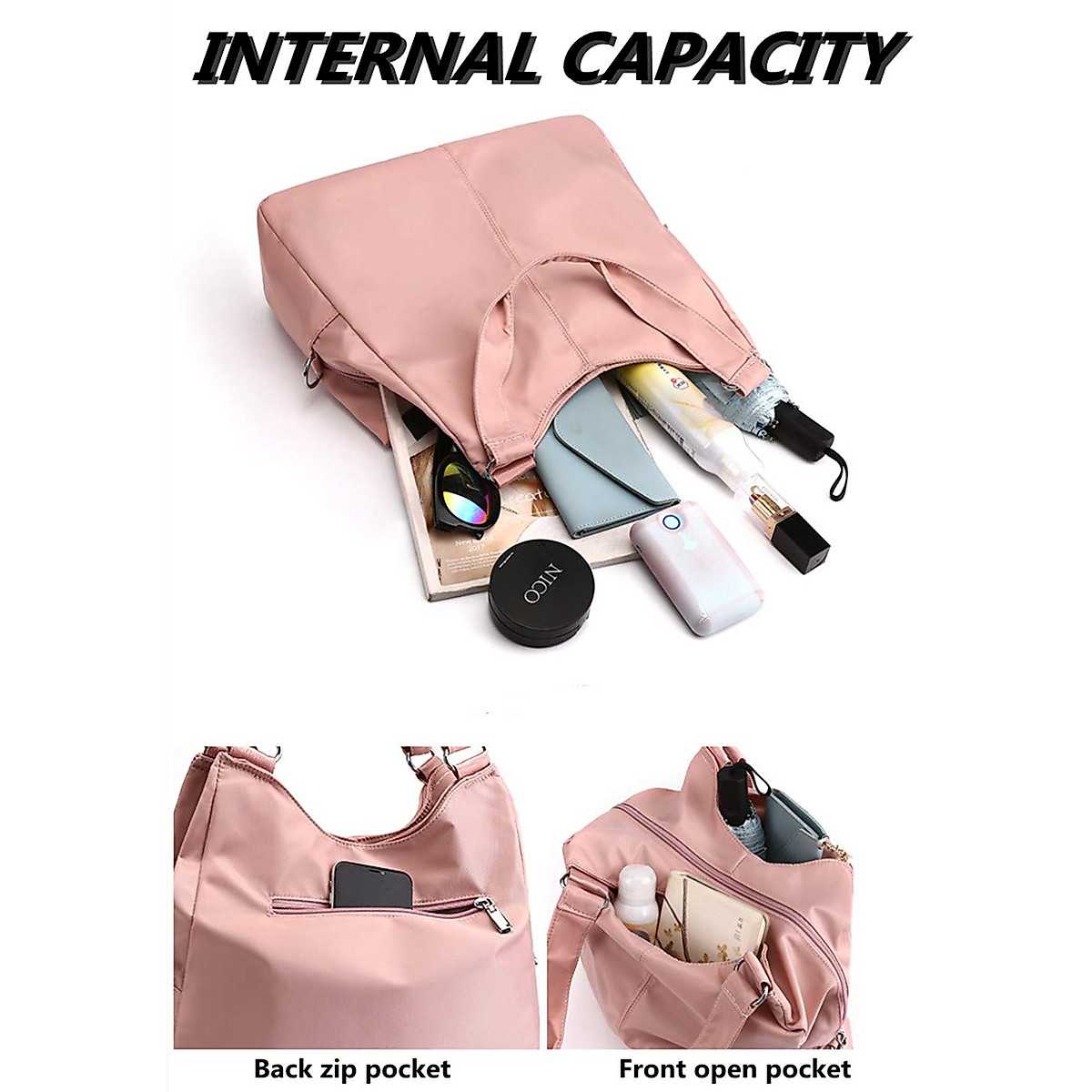 Shoulder Bag Fashion Handbags Lightweight Sling Bag Casual Purse Large Crossbody Bag for Women (Purple)