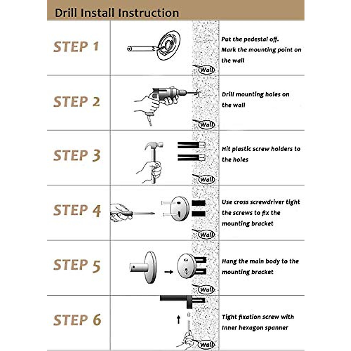 Flybath Coat Hooks Antique Brass Shower Towel Robe Hook for Hanging Bathroom Kitchen Hooks Wall Mounted, Brushed Bronze - 3 Pack