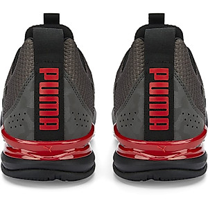 PUMA Mens Axelion Nxt Camo Road-running-shoes, Castlerock High Risk Red, 10.5 US