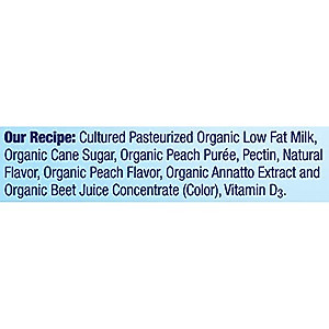 Stonyfield Farms Organic, Low Fat Peach Smoothie, 10 oz