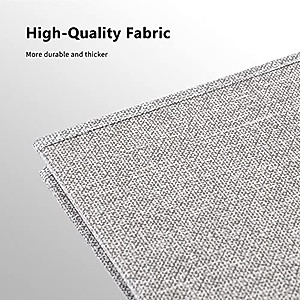 BANTI Dresser for Bedroom, Tall Kids Fabric Vertical Dresser with 5 Drawers, Storage Tower Organizer Unit for Closet, Living Room, Bedroom, Hallway, Steel Frame Wood Top, Light Grey