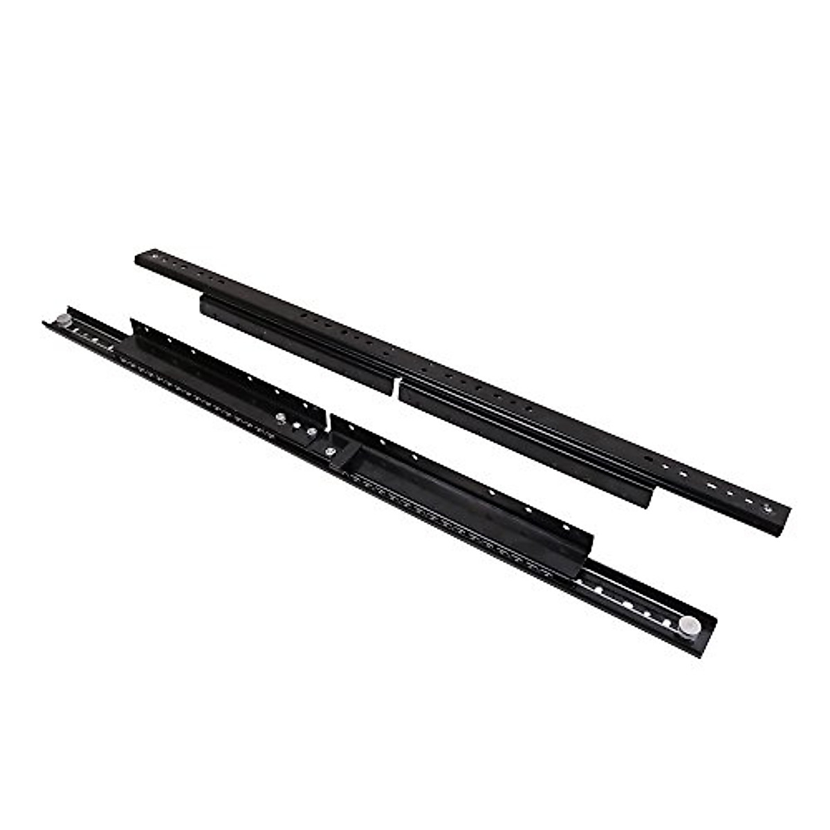 ECLV 33 1/2'' Table Leaf Sliding Brackets Dining Table Extender Brackets Coffee Table Slides,Computer Desk Extender,Black