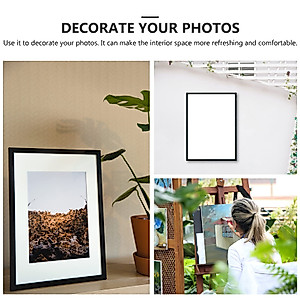 EXCEART 20Pcs Photo Frame Paper pre-Cut Frame mat Photo Frame Matte core Bevel Cut Mattes Backing Board matboard Uncut Photo mats Photo Board mat Photo pad White Suite Nonporous