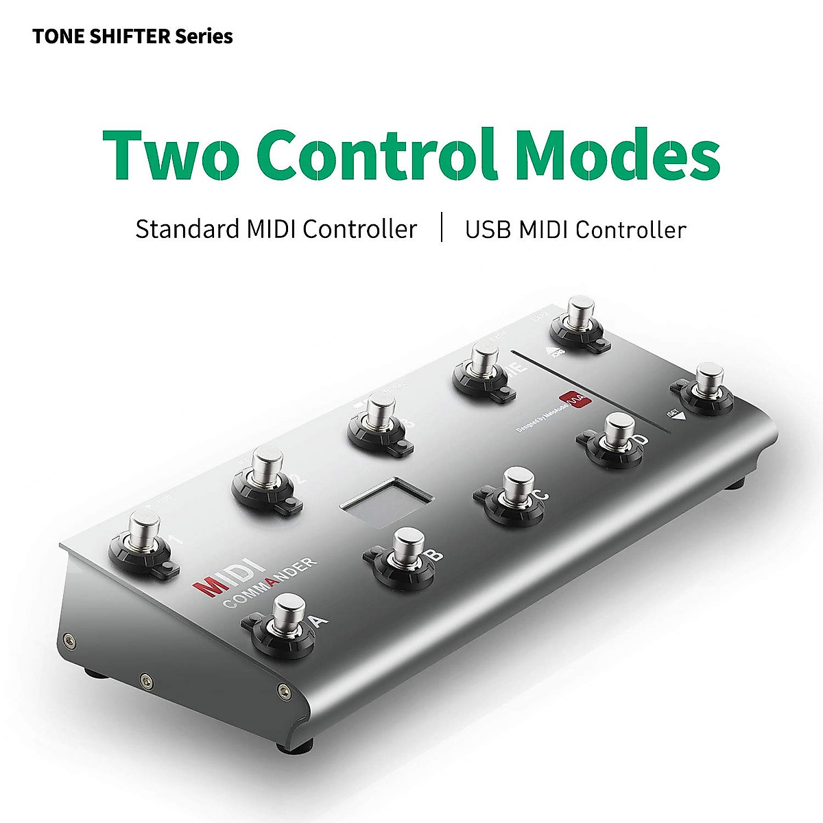 MeloAudio MIDI Commander Guitar Floor Multi-Effects Portable USB MIDI Foot Controller Foot Switches